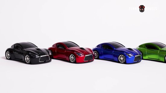 Funny Mouses - Infinity auto muis (blauw) - draadloze computer laptop ...