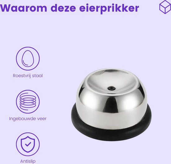 Eierprikker - Eiprikker - Eiersnijder - RVS | bol