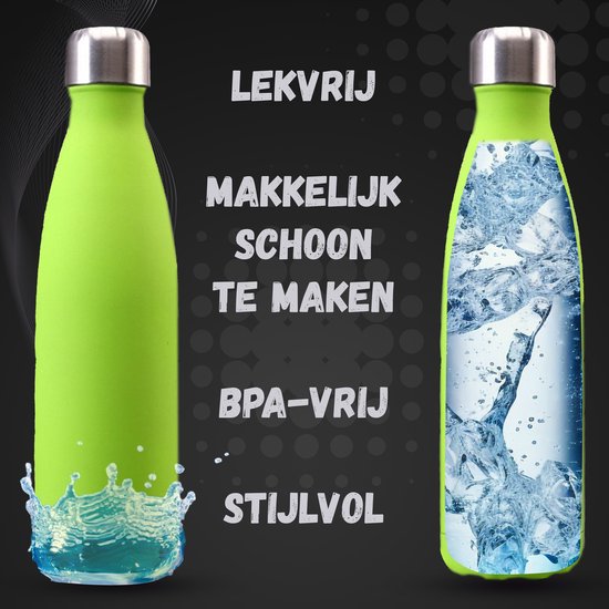Hup. - RVS Drinkfles - Waterfles 500ml - Hip Design – BPA- & Lekvrij ...