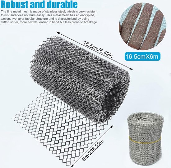 Konijnengaas, fijnmazig, metalen gaas, draadgaas, insectengaas ...