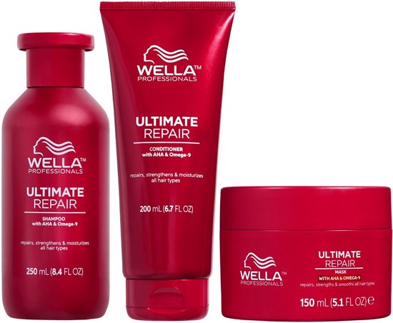 Wella - Ultimate Repair Set de Luxe - 250+200+150ml | bol