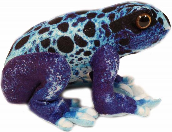Pia soft Toys Knuffeldier Kikker - gifkikker tinctorius azureus - premium kwaliteit... | bol