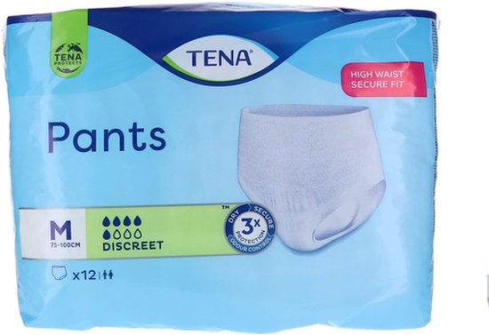 TENA Pants Discreet - Medium, 12 stuks . Voordeelbundel met 8 ...