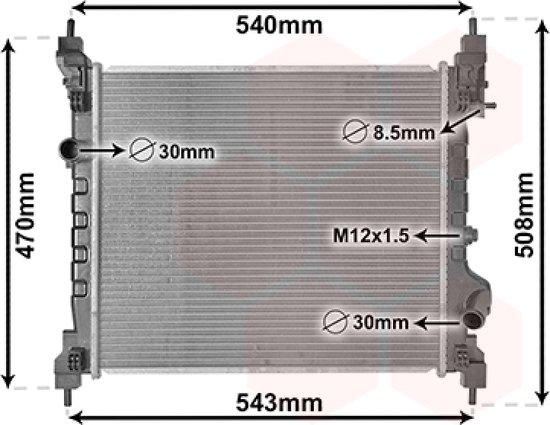 RADIATOR VOOR CHEVROLET SPARK 2010-2015 95423943 | bol