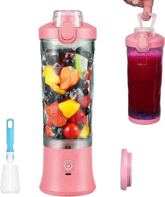 Portable Mixer Smoothie Maker met 600ml Blenderfles voor Smoothies en ...