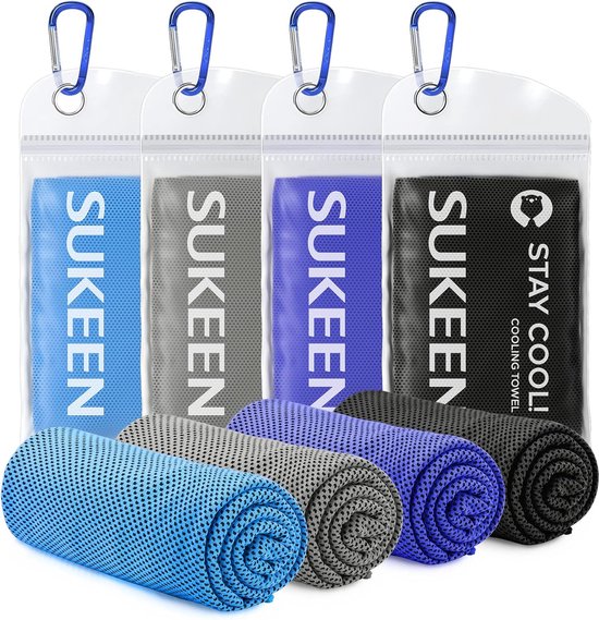 handdoek, ijshanddoek, microvezel handdoek voor nek en gezicht, koele ...