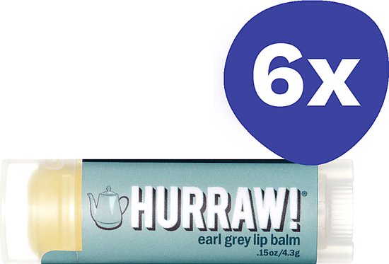 Hurraw Earl Grey Lippenbalsem (6x 4,3gr) | bol
