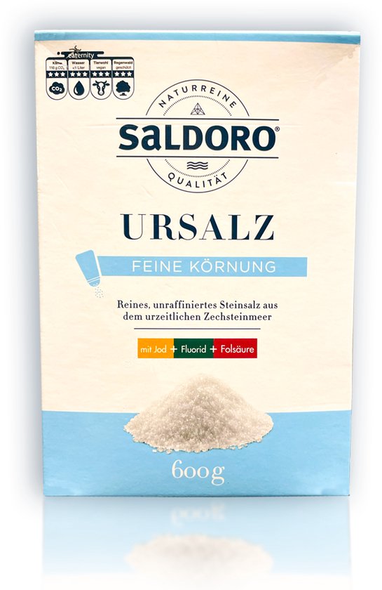 Oerzout fijne korrel - 600 gram - Saldoro - Steenzout - Tafelzout ...