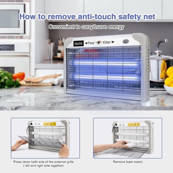 uv-insectenlamp, vliegenvanger, insectenval voor binnen en buiten ...