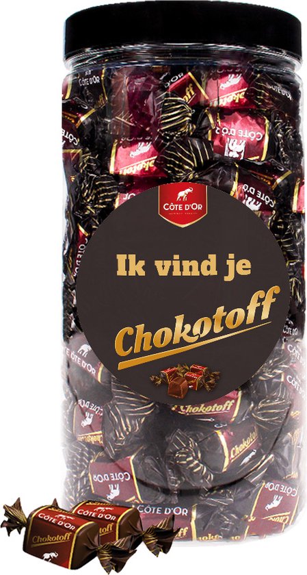 Côte d'Or Chokotoff met sticker "Ik vind je Chokotoff" - 800g | bol