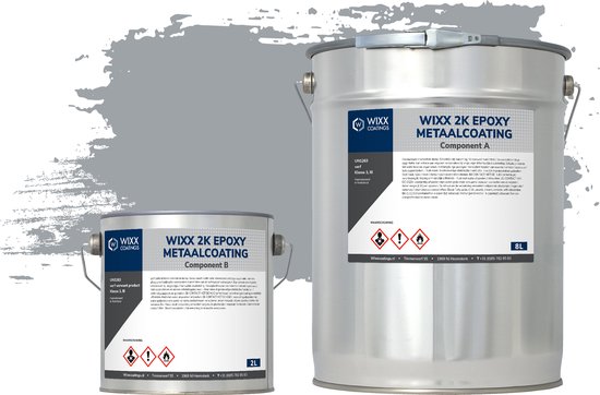 Wixx 2K Epoxy Metaalcoating - 10L - RAL 7040 | Venstergrijs | bol