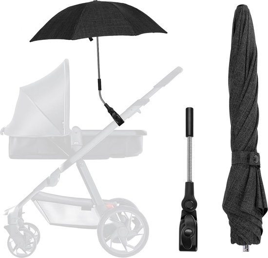 Universele parasol voor kinderwagen, uv-bescherming, UPF50+, zonwering ...