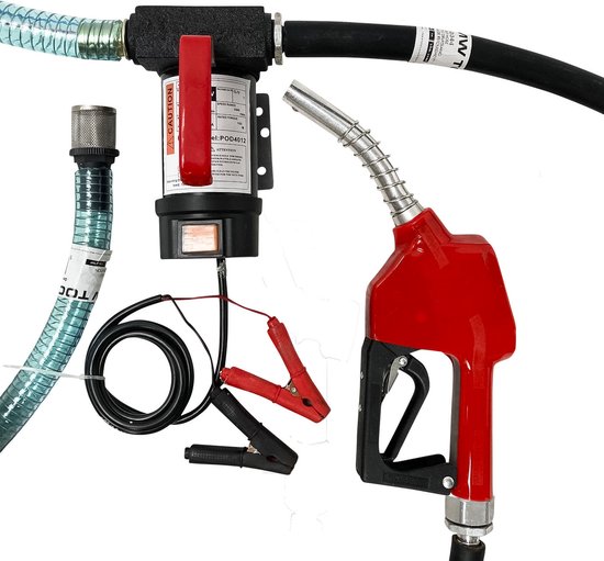 Set dieselpomp 12V, pistool, slang, koppeling MW Tools POD4012 SETA | bol