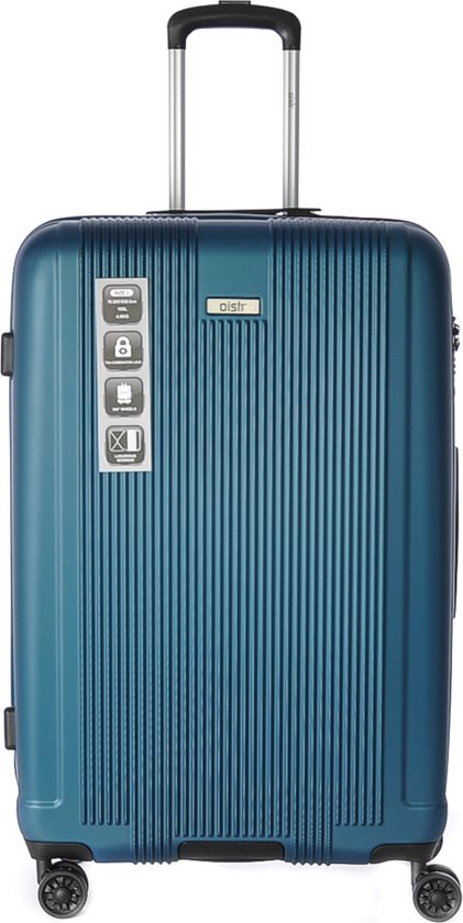 Oistr Noorvik 4 Wheel Spinner Large 79 cm Pearl Blue | bol