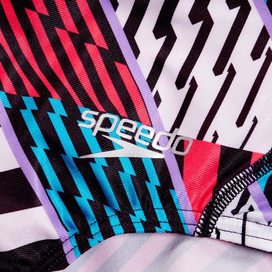 Speedo Womens Allover Digital Starback Black, White, Watermelon, Bolt ...