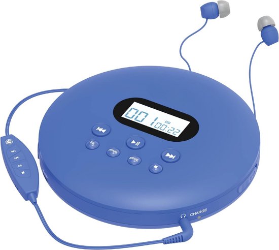 Discman - CD speler - Anti shock - Oplaadbaar - Bluetooth - Inclusief ...