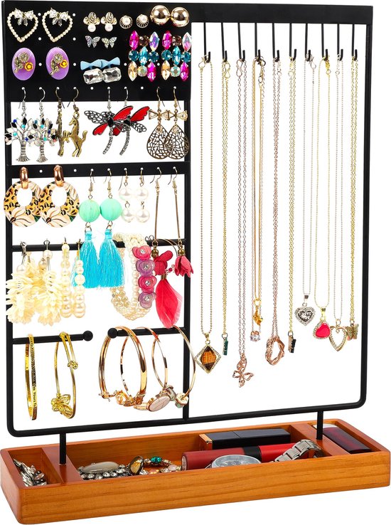 Belle Vous 4-Laags Zwarte Sieraden Houder Standaard Display - 50 ...