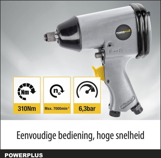 Powerplus POWAIR0021 Pneumatische basisset - 5 delig - Incl ...