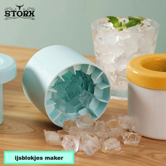 Storx ijsklontjesmaker - Ice Cube - Siliconen ijsblok maker geschikt ...