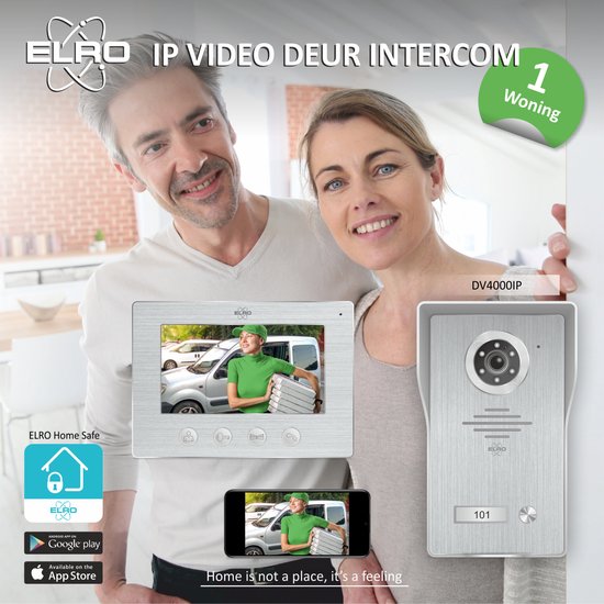 ELRO DV4000IP Wifi IP Video Intercom - Full HD Camera - Deuropener ...