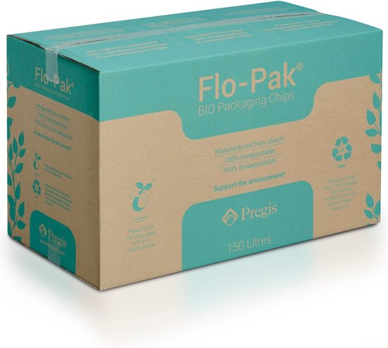 Flo-Pak vulmateriaal 150 liter Bio Green opvulchips | bol