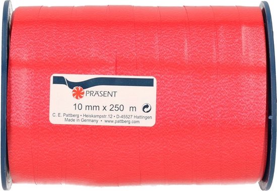 Cadeaulint 10 mm / 250 m rood | bol