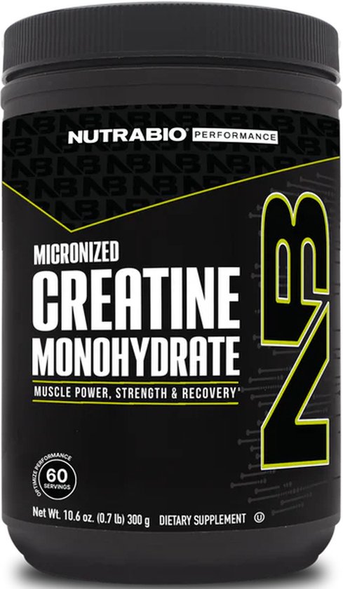NutraBio Creatine Monohydraat Poeder - 300 gram | bol
