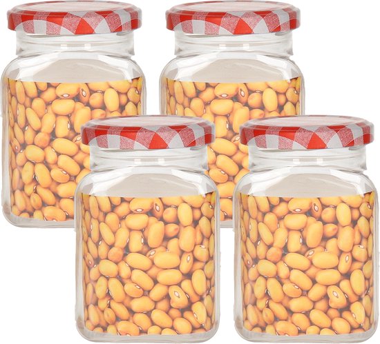 Plasticforte Weckpot/inmaakpot Classic - 4x - 375ml - kunststof ...