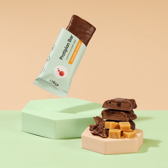 Protiplan | Yummy Protein Bar | Chocolate Caramel | 48 bars | 48 x 45 ...