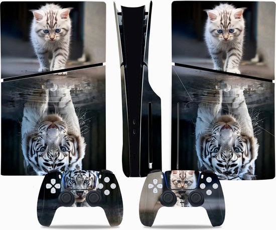 PS5 Disk Slim - Console Skin - Reflection - PS5 sticker - 1 console en ...