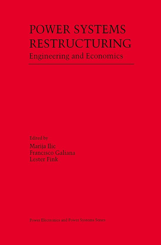 Power Systems Restructuring | 9780792381631 | Marija D. Ilic | Boeken | bol