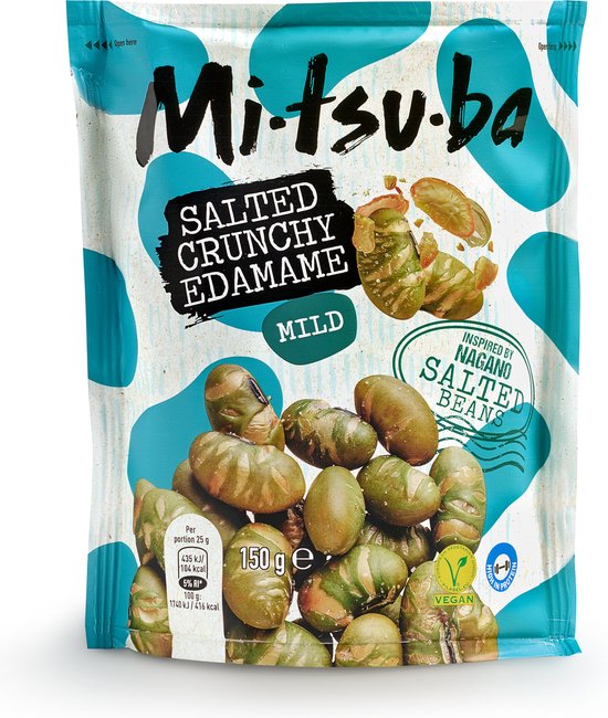 Mitsuba – Salted Crunchy Edamame – Gezonde Snacks – Box of 6 x 150 gram ...