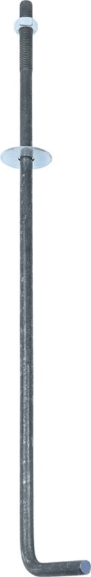 Wovar Muurplaatanker 50 cm M12 met haak | Per Stuk | bol