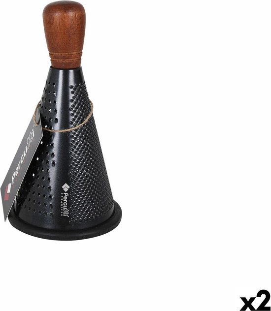 Rasper Percutti Organizer Bruin Zwart Hout Staal (2 Stuks) | bol