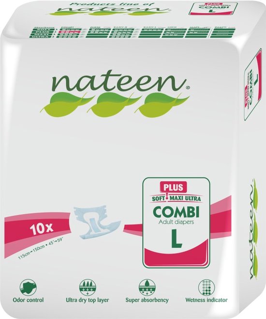 Nateen Combi Plus Large - 8 pakken van 10 stuks | bol