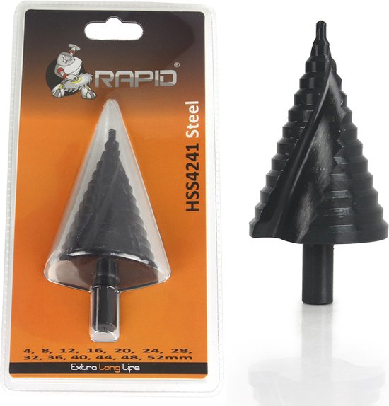 Stappenboor Rapid 4-52mm HSS 4241 staal - Trappenboor - Spiraalboor | bol