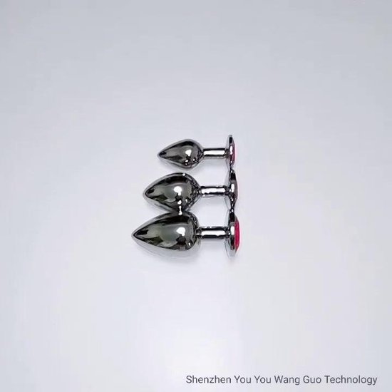 3 Delige Anaal Plug Set Metalen Buttplugs Voor Mannen En Vrouwen