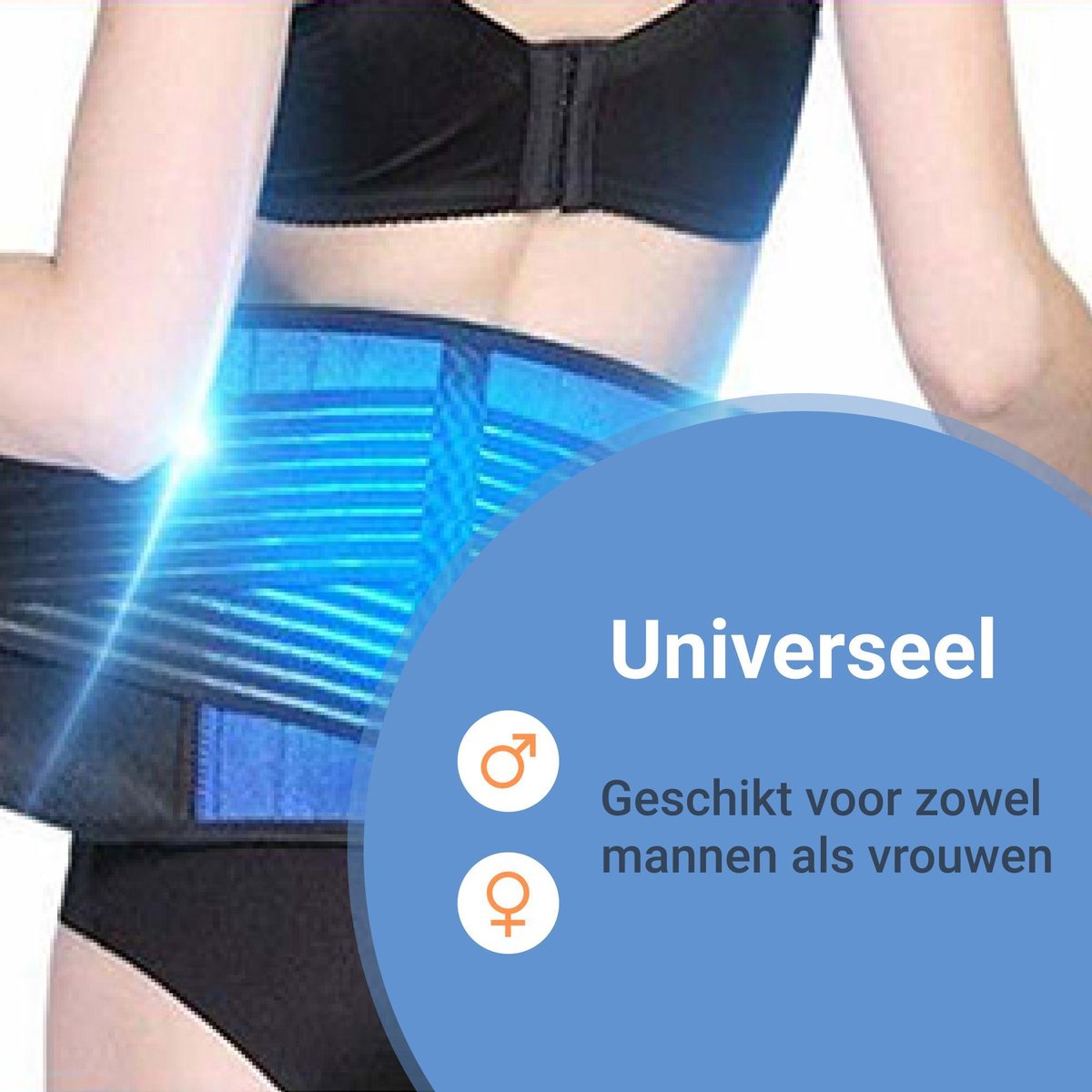 Ikigai® Rugbrace Onderrug - Rugband met Baleinen - Rug Brace voor Lage ...