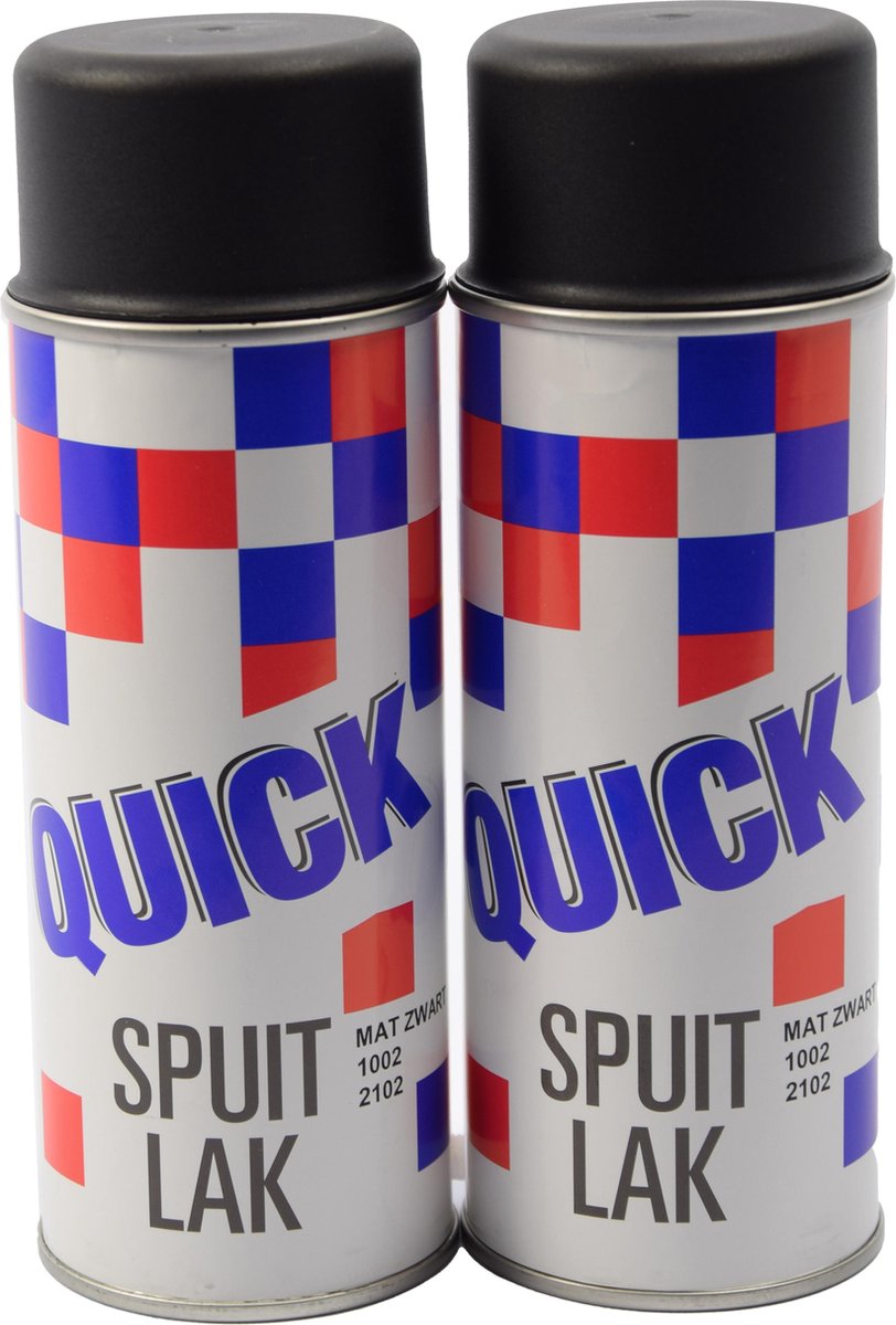 2 stuks Hittebestendig Spuitverf | Spuitlak | Spuitbus | Mat Zwart| | 400ml | bol.com