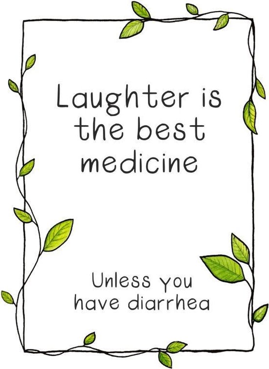 Laughter is the best medicine - Poster A3 - Grappige teksten - Engels ...