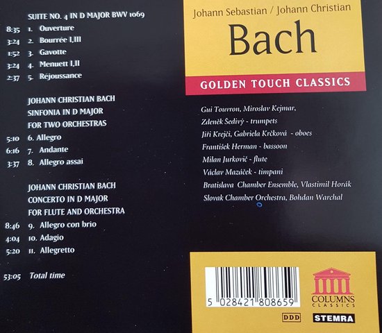 Golden Touch Classics - Bach, various artists | CD (album) | Muziek ...