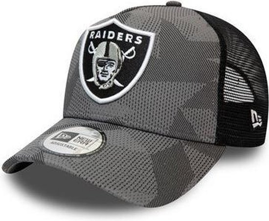 New Era Las Vegas Raiders Camo Grey A-Frame Trucker Cap | bol