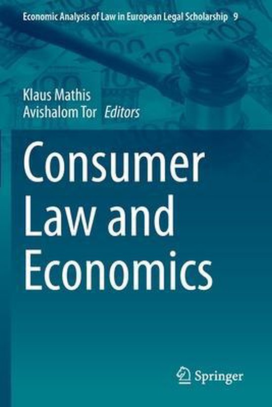 Consumer Law and Economics | 9783030490300 | Boeken | bol.com