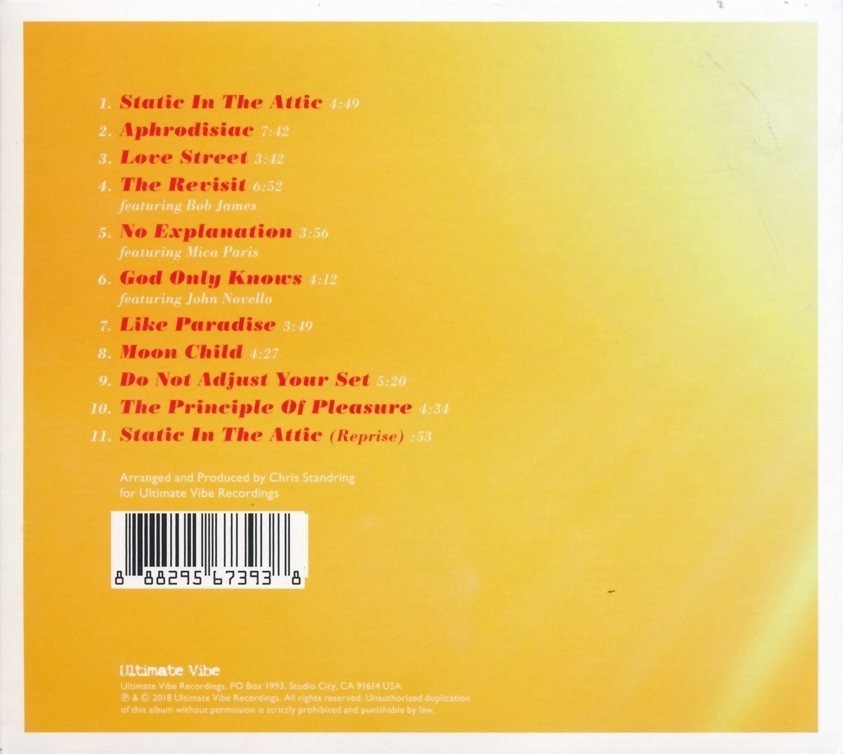 Chris Standring - Sunlight (CD), Chris Standring | CD (album) | Muziek ...