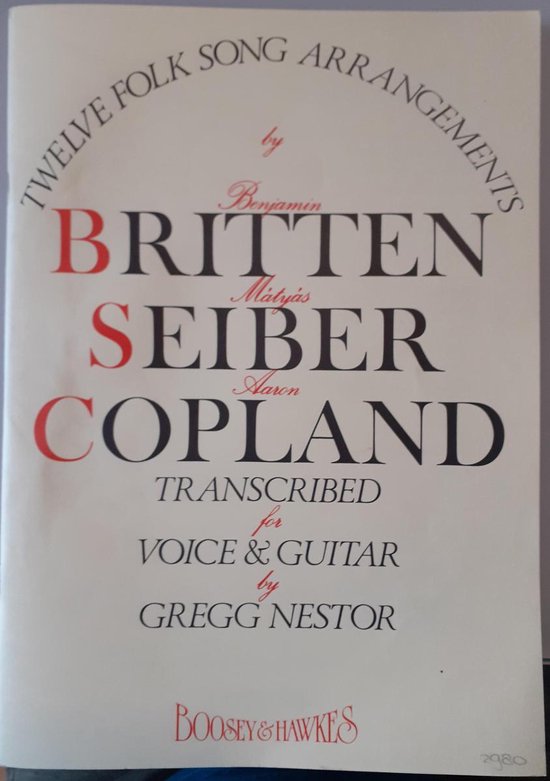 12 Folksong Arrangements Benjamin Britten 9790060065538 Boeken