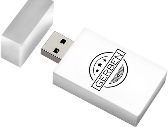 GERBEN naam kado verjaardagscadeau cadeau usb stick 16GB - naam cadeau ...