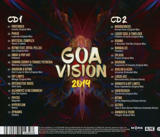 Various Artists - Goa Vision 2019 (2 CD), various artists | CD (album ...