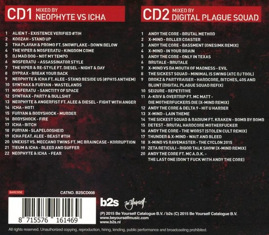 Neophyte Vs DJ Icha & Digital Plague Squad - Project Hardcore #15 (CD ...