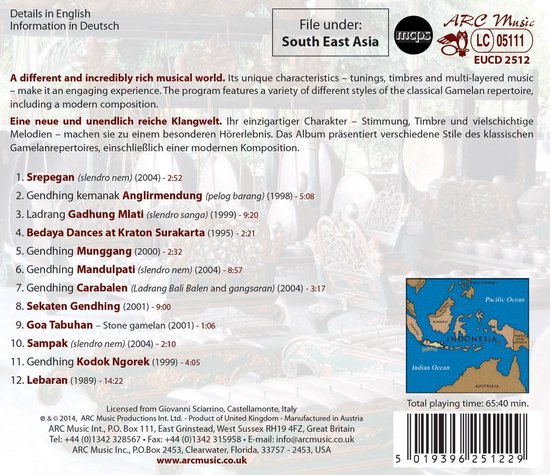 Various Artists - Gamelan From Central Java (CD), various artists | Muziek | bol