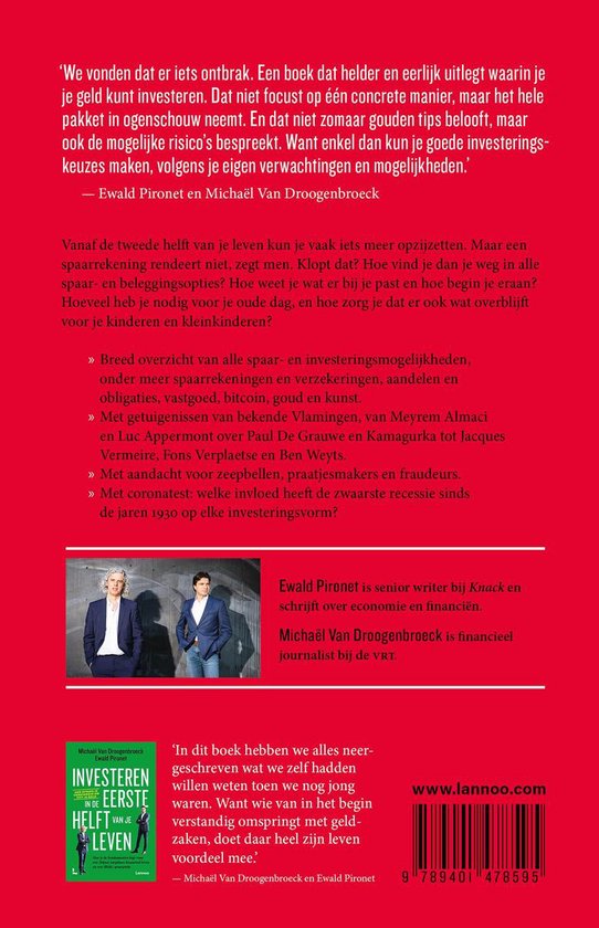 Investeren in de tweede helft van je leven (ebook), Michael Van Droogenbroeck |... | bol.com